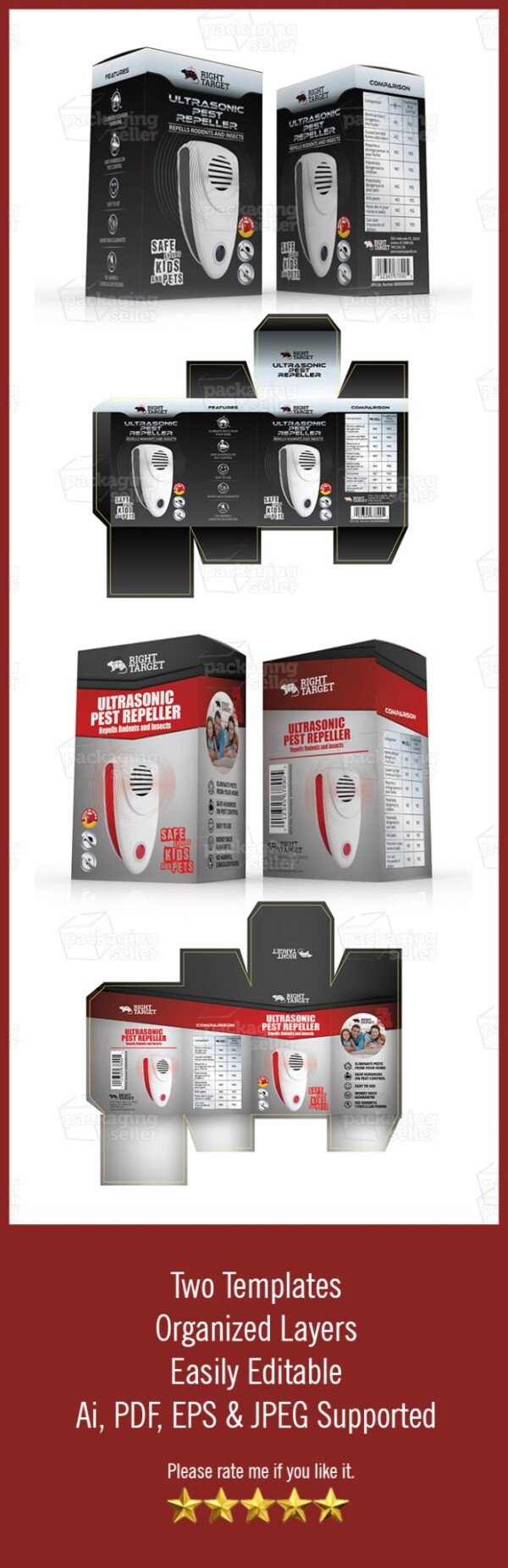 Pest Repeller Packaging Template