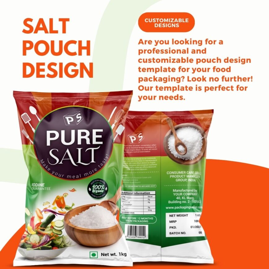 Salt Packaging Design Template PS01 - Packaging Design Company ...