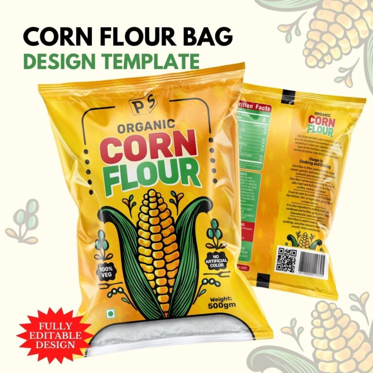 Corn Flour Bag Packaging Design PS320 - PackagingSeller.com