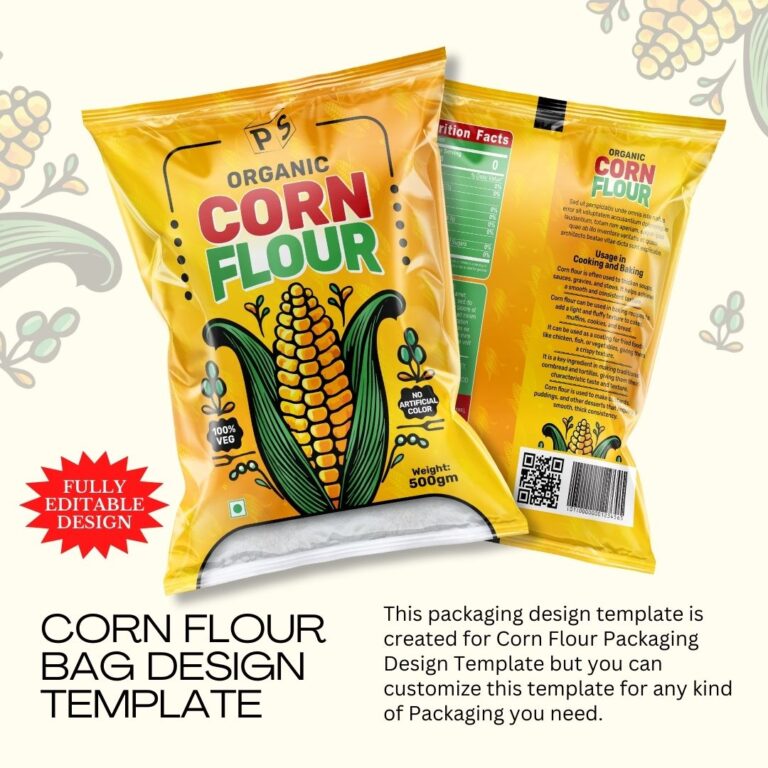 Corn Flour Bag Packaging Design PS320 - PackagingSeller.com