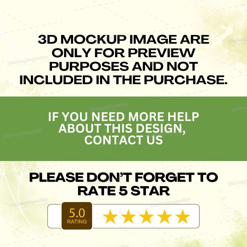 Cow Ghee Jar Label Design Template PS327 - PackagingSeller.com